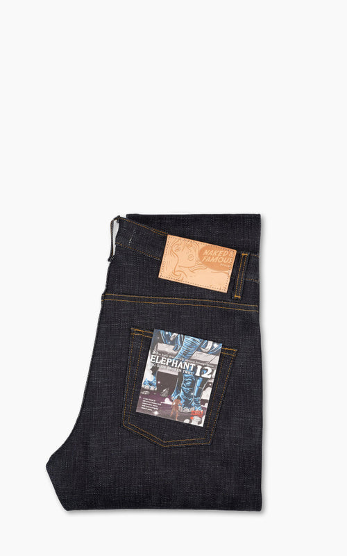Naked & Famous Denim Easy Guy Elephant 12 Indigo 20oz