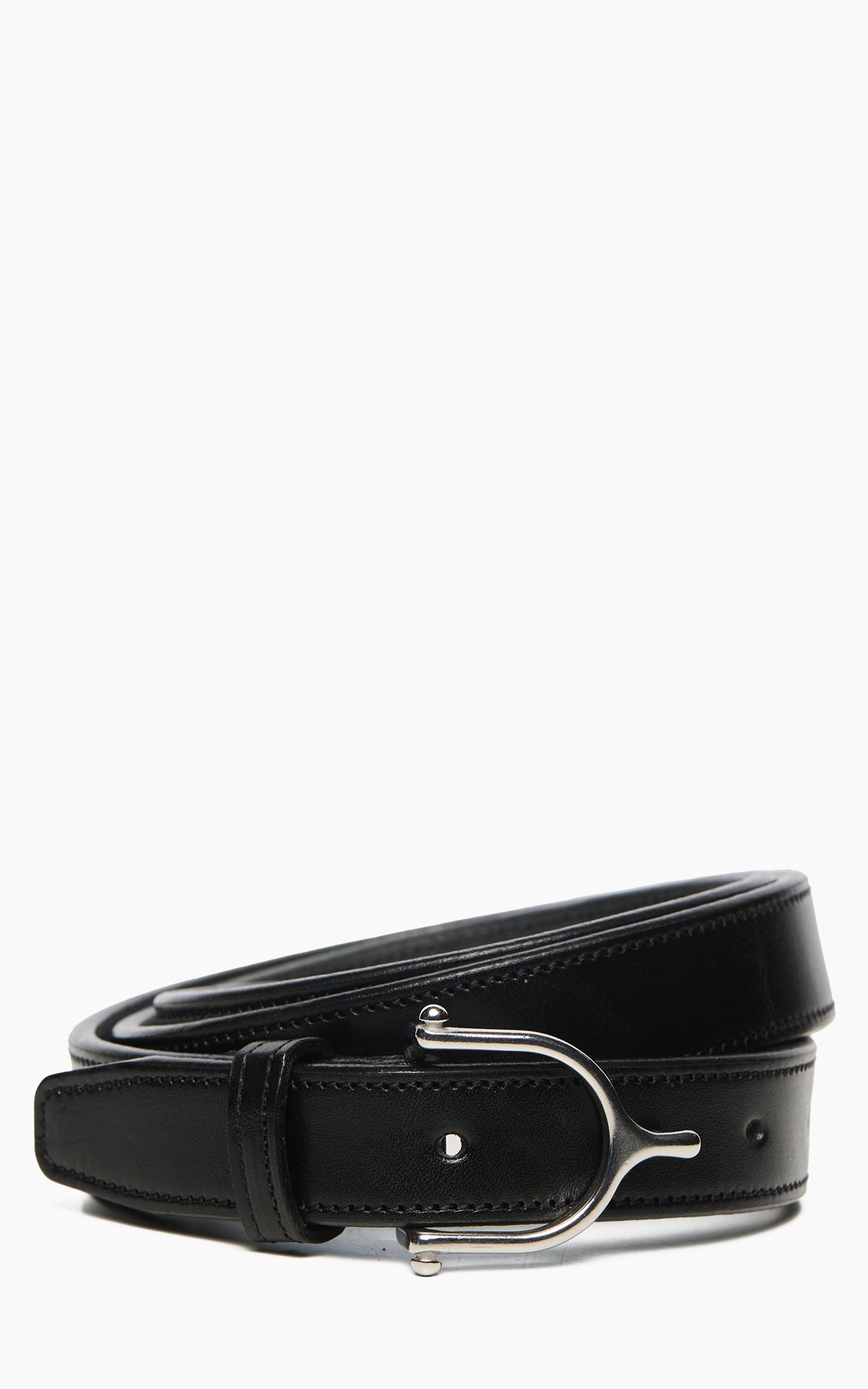 Tory Leather 1" Bridle Leather Spur Belt Black