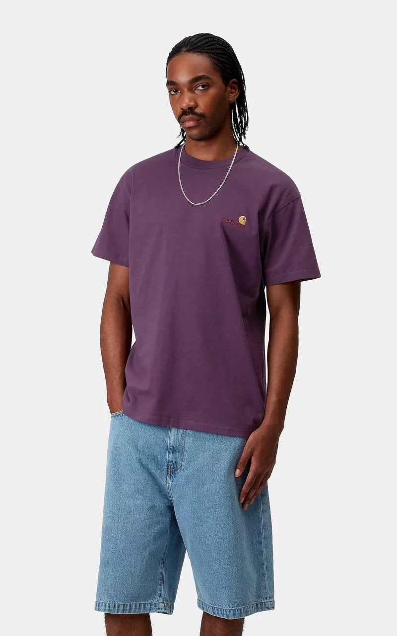 Carhartt WIP S/S American Script T-Shirt Huckleberry
